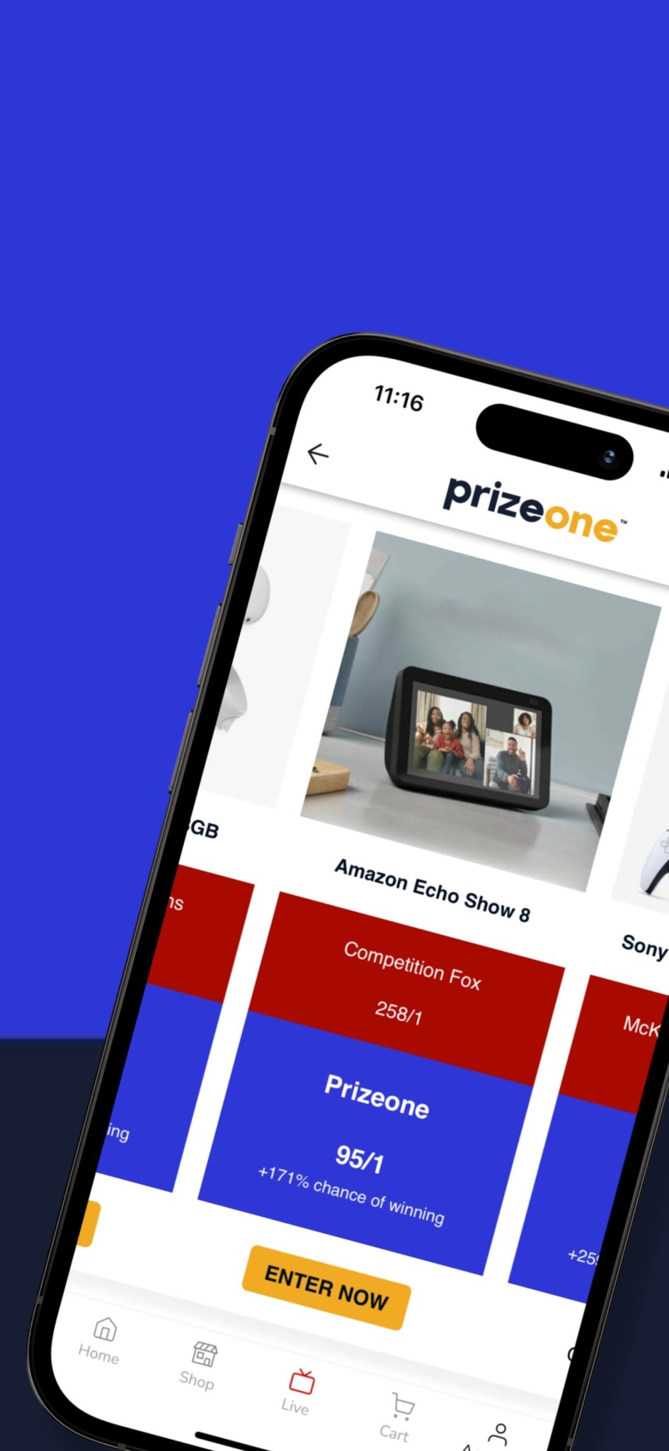 Introducing… 🥁The Prizeone AppGet £5 off your first purchase – Prizeone